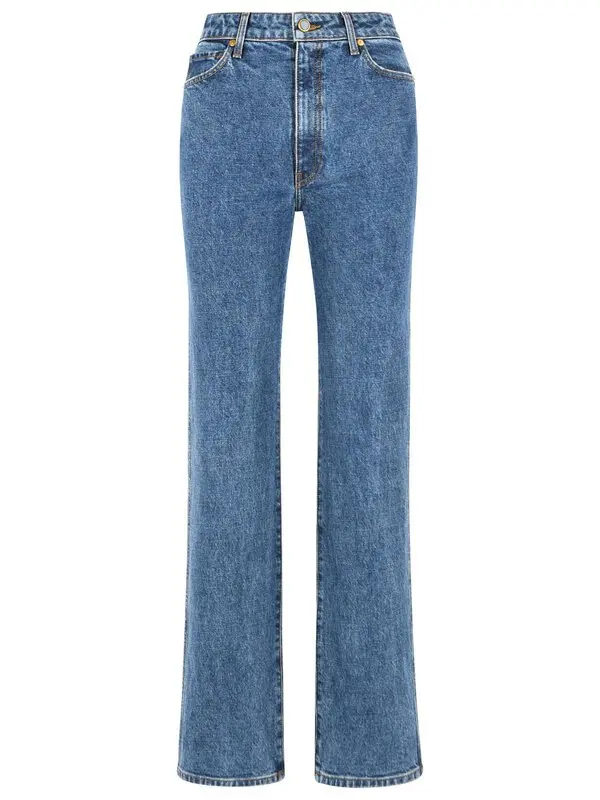 Khaite Danielle Stretch Boone Denim Jeans - Blue