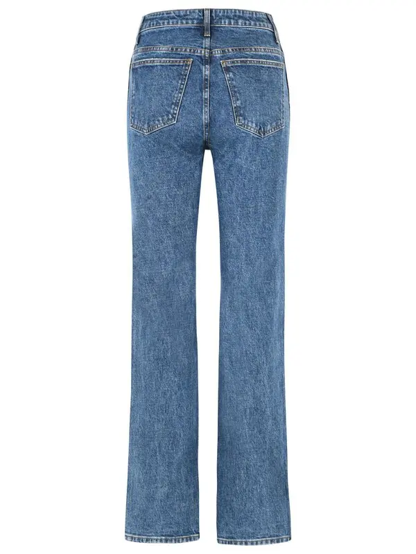 Khaite Danielle Stretch Boone Denim Jeans - Blue