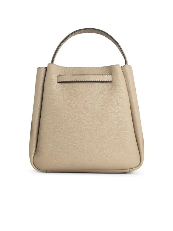 Tory Burch Romy' Small Bucket Bag In 'soft Cement' Lear