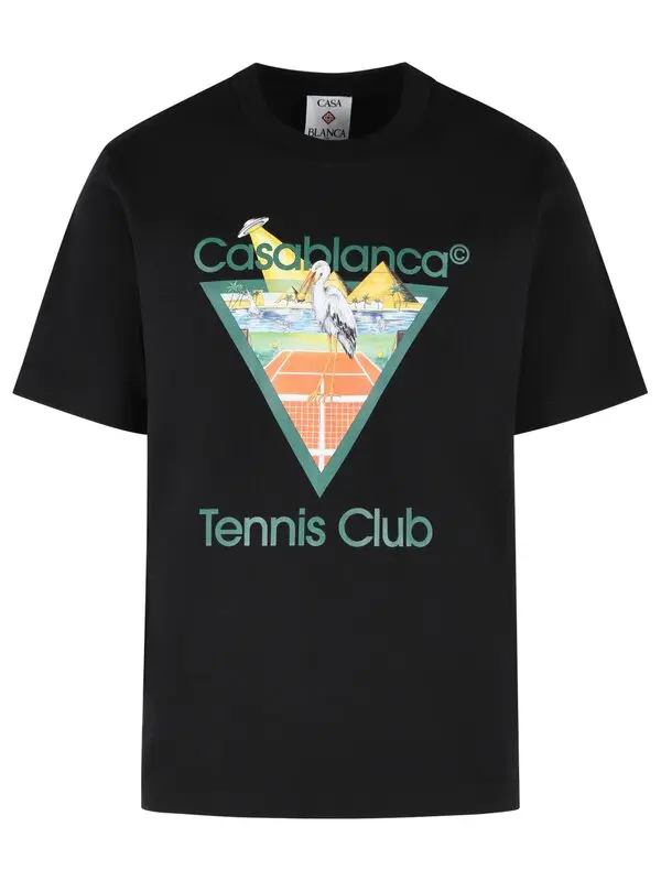 Casablanca Tennis Club Triangle Cotton T-shirt