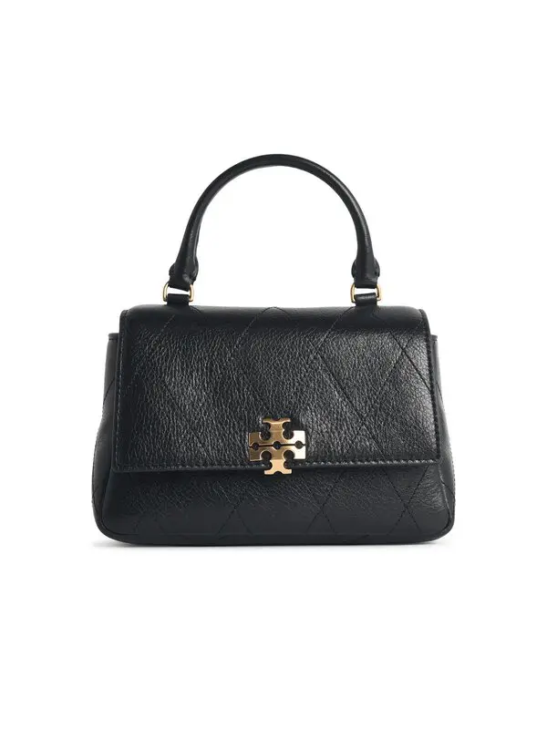Tory Burch Charlie Matelassé Lear Mini Bag - Black