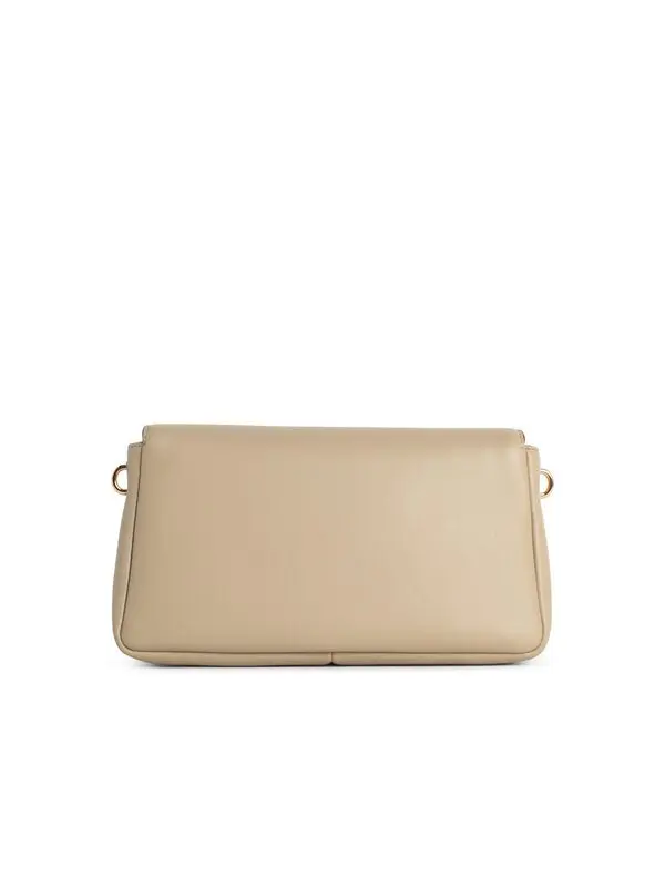Tory Burch Charlie' Small 'soft Cement' Suede Shoulder Bag