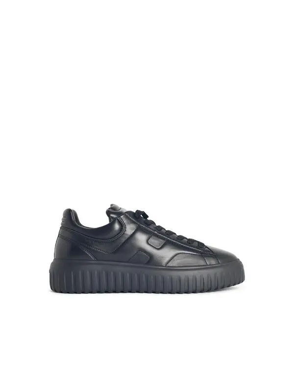 Hogan H Stripes' Lear Sneakers - Black