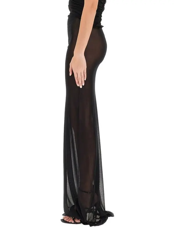 Saint Laurent Strapless Viscose Dress