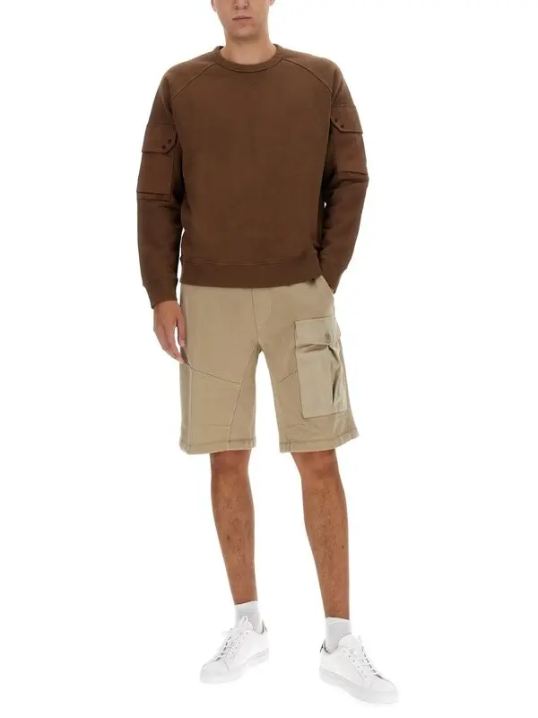 TEN C Sweatshirt With Logo Detailing - Brown