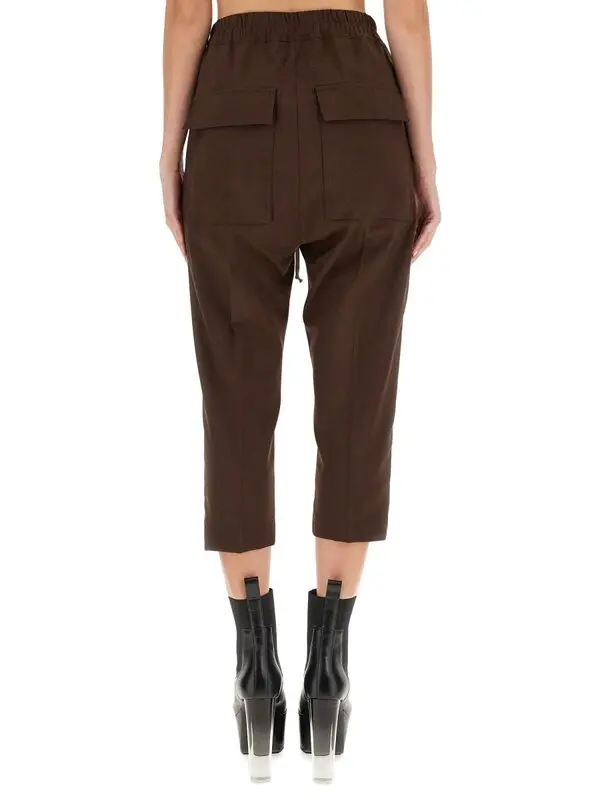 Rick Owens Drawstring Cropped Trousers