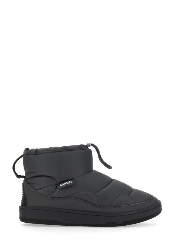 LANVIN Padded Ankle Boots With Drawstring Detail - Multicolor