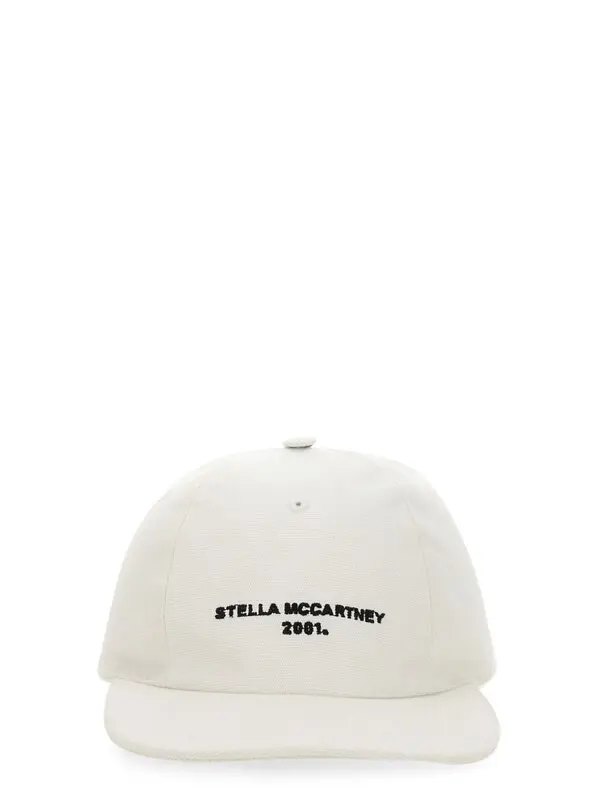 Stella McCartney Baseball Cap With Logo Embroidery - White