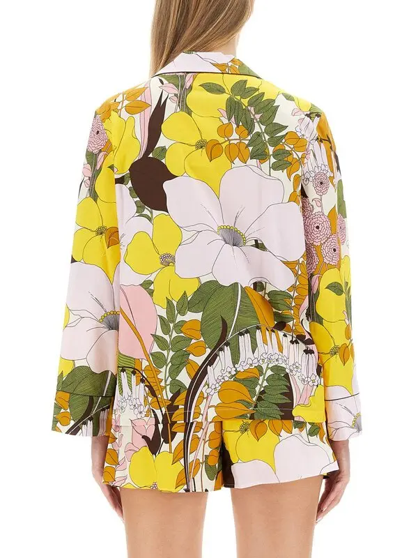 La DoubleJ Hammock Shirt" Printed Cotton Shirt - Multicolor