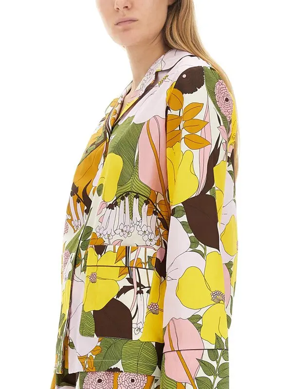 La DoubleJ Hammock Shirt" Printed Cotton Shirt - Multicolor