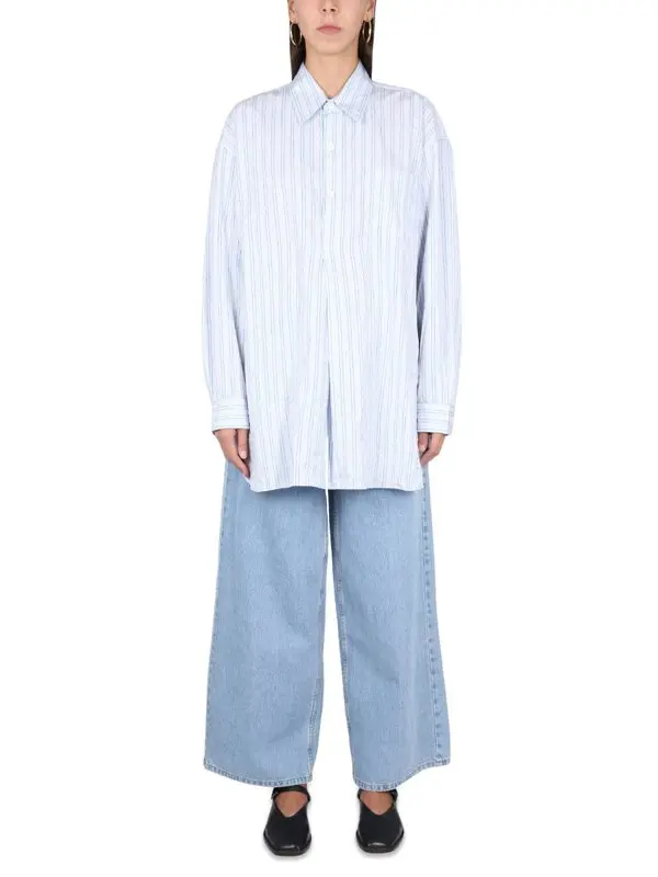 Our Legacy Striped Button-up Shirt - White