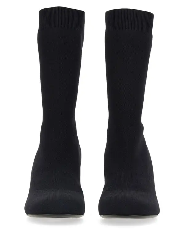 Alexander McQueen Sock Boots With Plexiglass Heel
