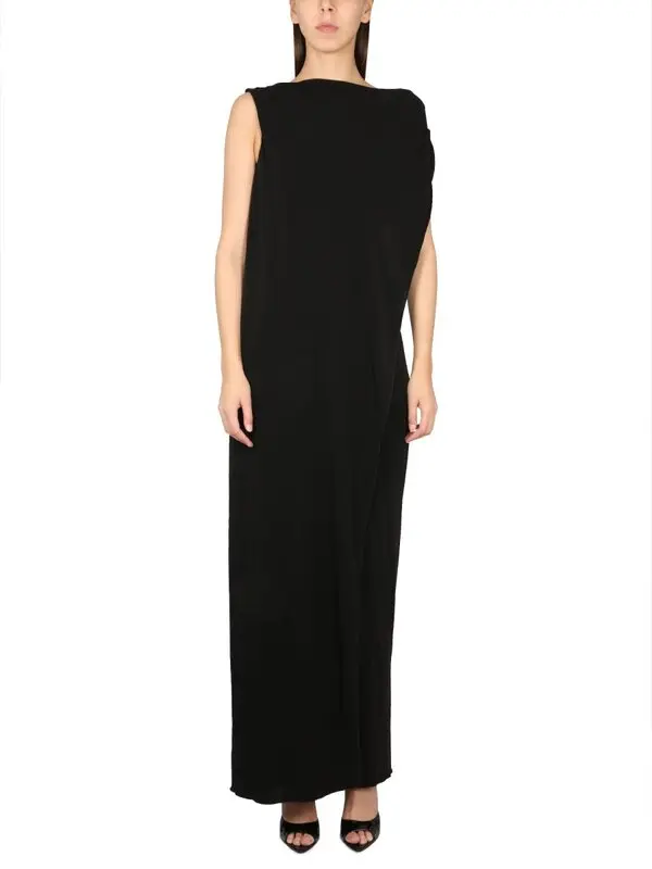 Alberta Ferretti Sustainable Organza Dress - Black