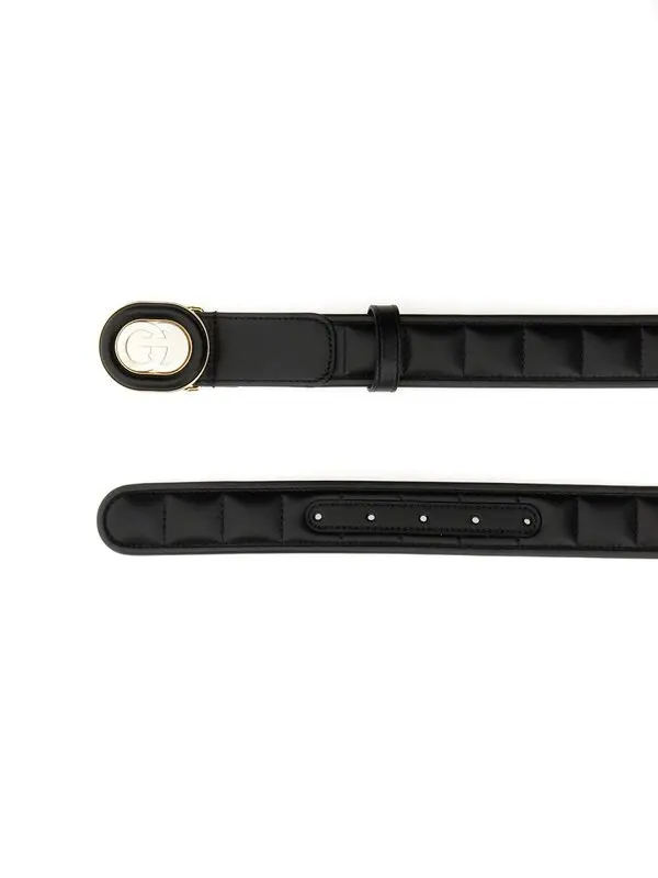 Gucci Gg Cross Buckle Belt