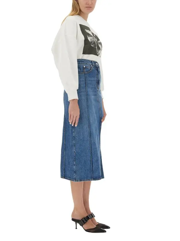 Alexander McQueen Pencil Skirt With Cut-out Detail