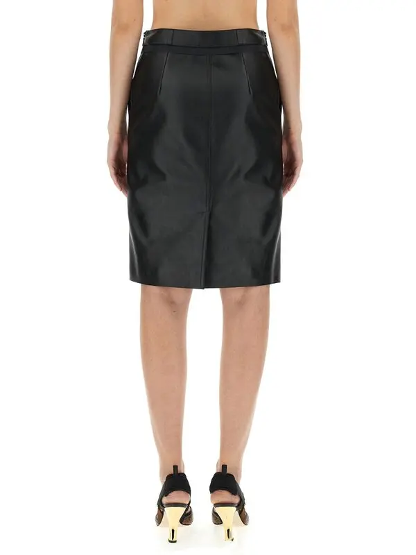 Fendi Leather Skirt
