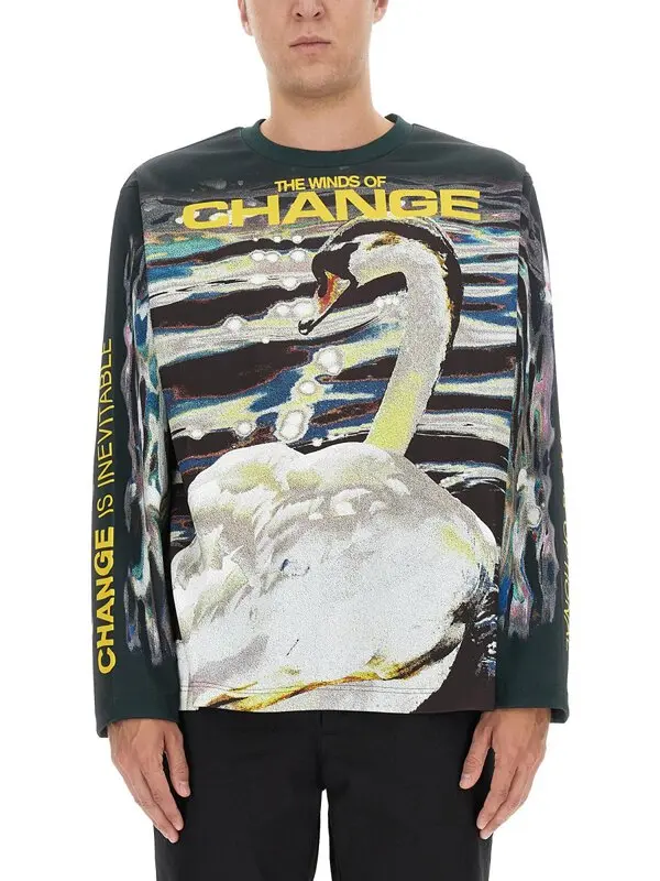 Burberry Swan Print T-shirt