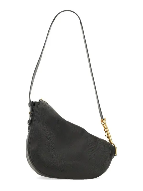 Burberry Knight Small Leather Bag - Black