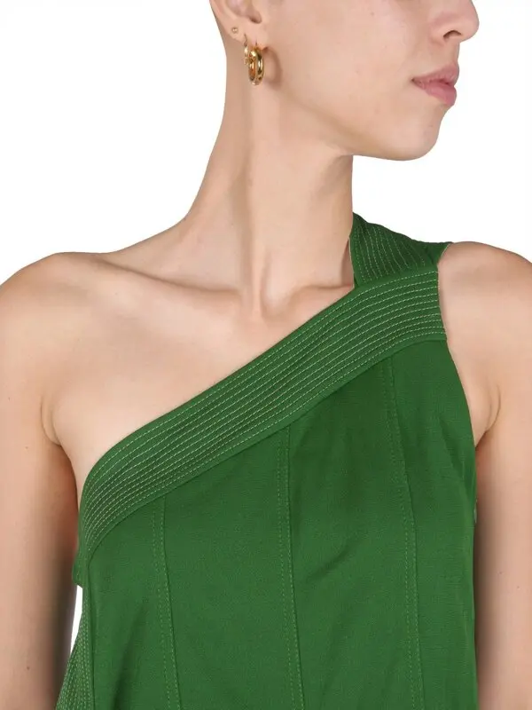 Givenchy One-shoulder Dress With Contrast Stitching