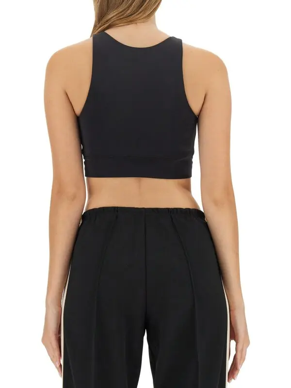 Palm Angels Slim Fit Cropped Top
