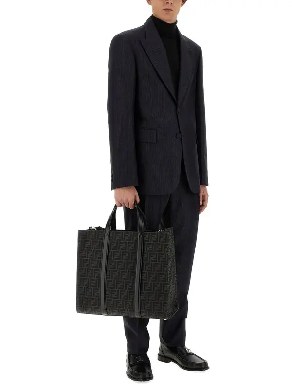 Fendi Wool Tailored Pants - Blue