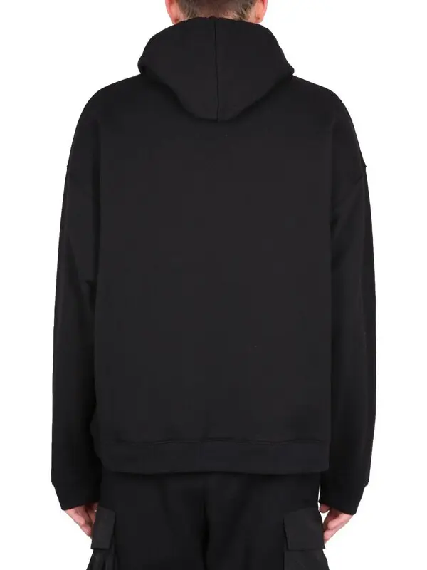 Dsquared2 Sunrise Print Hooded Sweatshirt - Black