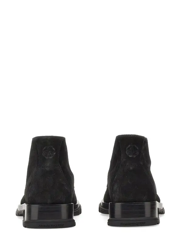 Alexander McQueen Suede Lace-up Boots