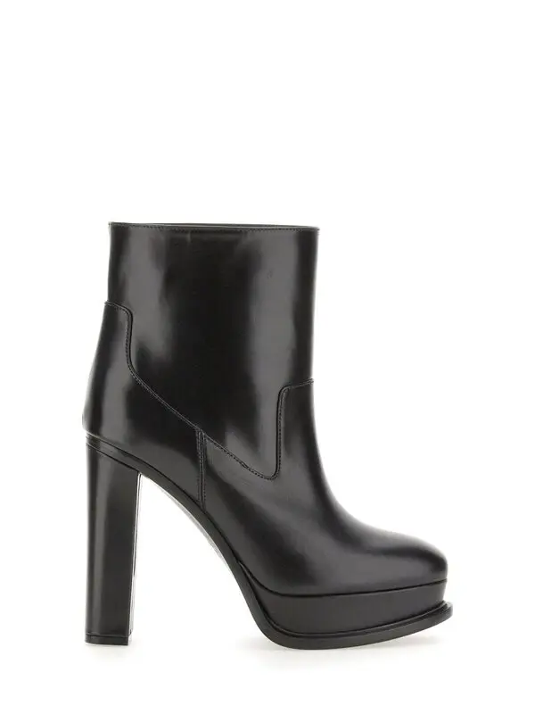 Alexander McQueen Platform Boots - Black