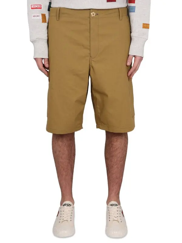 Kenzo Cargo Shorts - Brown