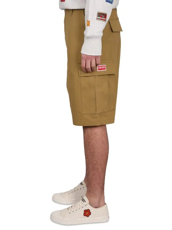 Kenzo Cargo Shorts - Brown