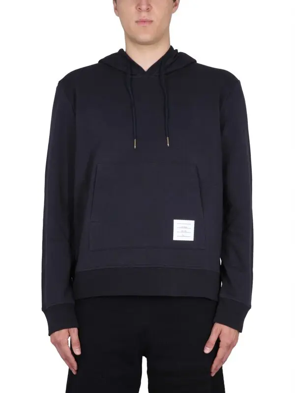 Thom Browne Embroidered Hoodie - Blue