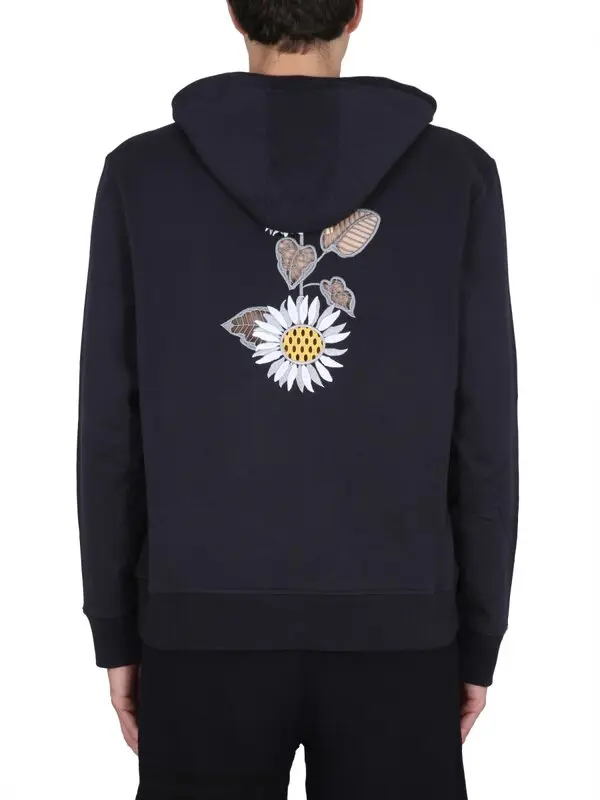 Thom Browne Embroidered Hoodie - Blue