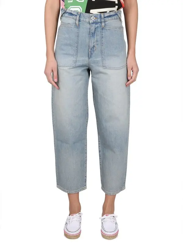 Kenzo Carrot Fit Jeans - Blue