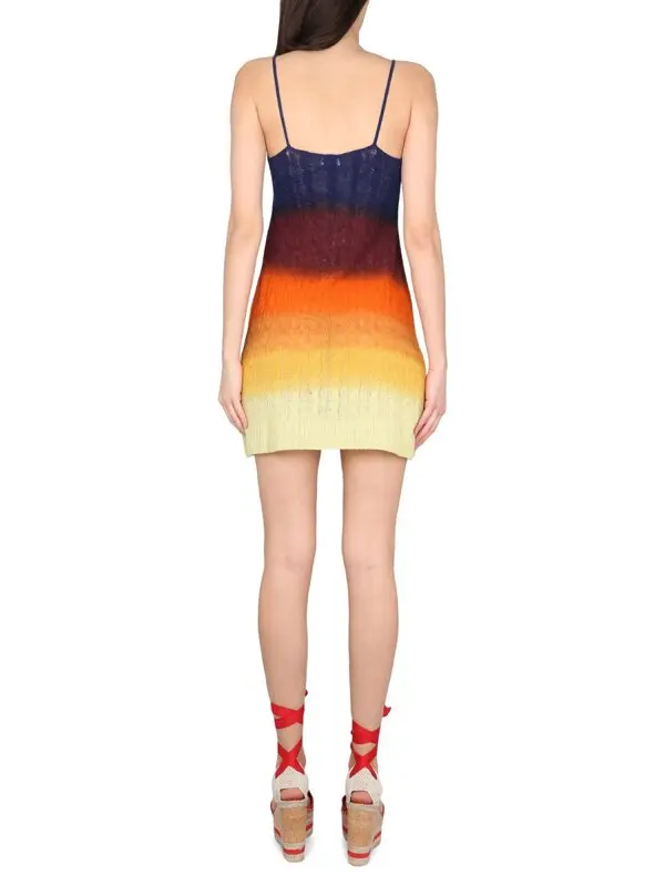 Etro Shaded Wool Mini Dress - Multicolor