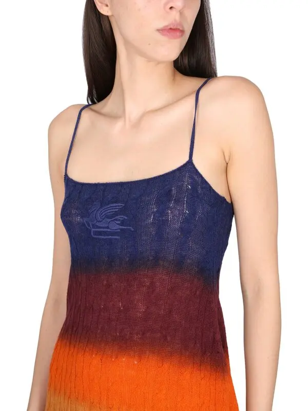 Etro Shaded Wool Mini Dress - Multicolor