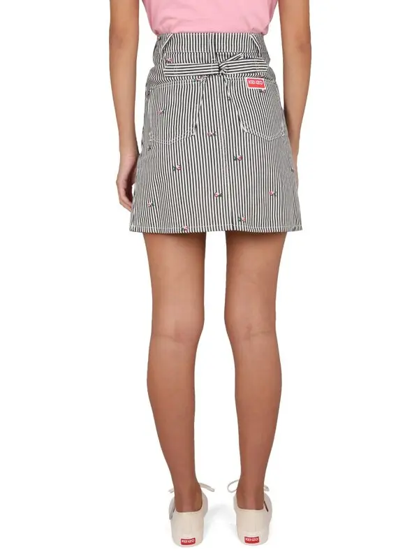 Kenzo Printed Miniskirt - Blue