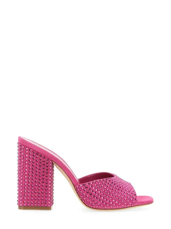 Paris Texas Mule Holly Anja Embellished High Heel - Pink