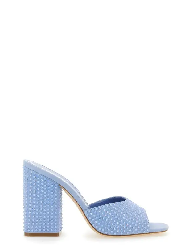 Paris Texas Embellished High Heel Mules - Multicolor