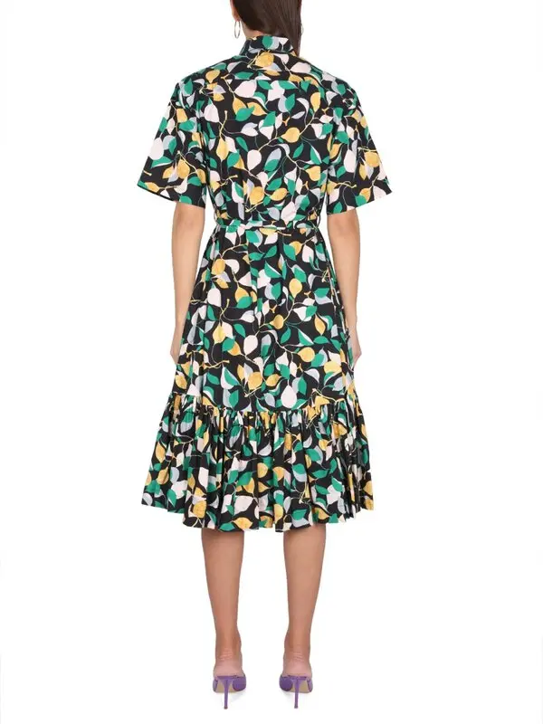 La DoubleJ Shirt Dress With Belt - Multicolor