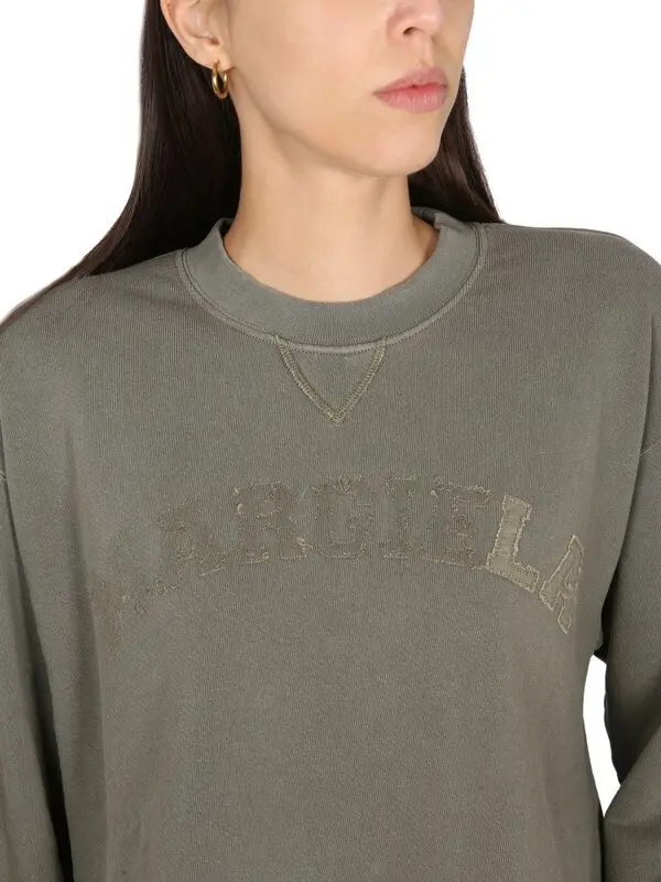 MAISON MARGIELA Distressed Logo Sweatshirt - Multicolor