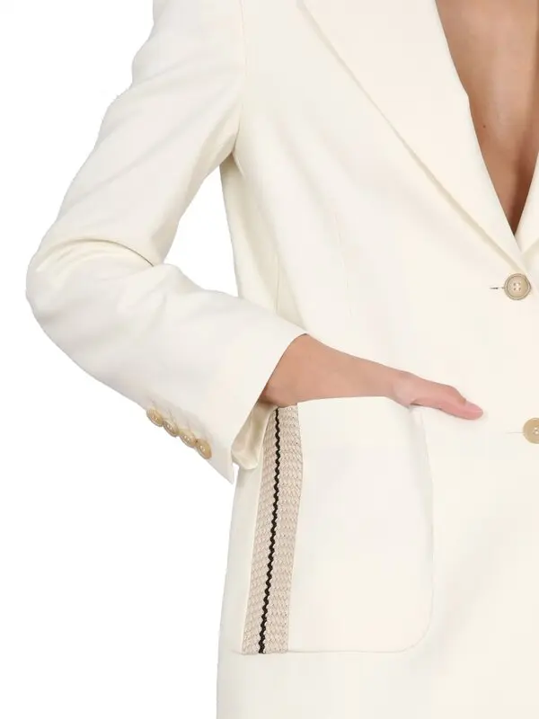 Palm Angels Blazer With Knit Detail