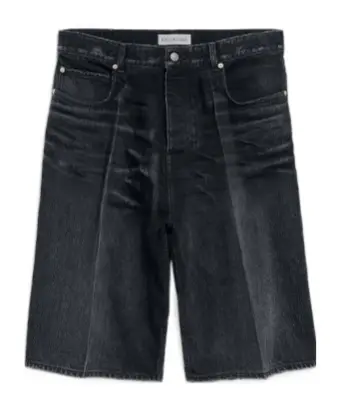 Balenciaga Denim Stay Press Shorts