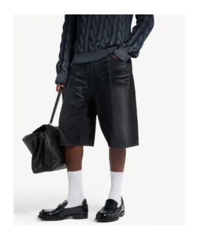 Balenciaga Denim Stay Press Shorts