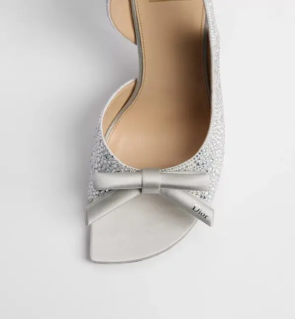 Dior Bow Heeled Slingback Sandal