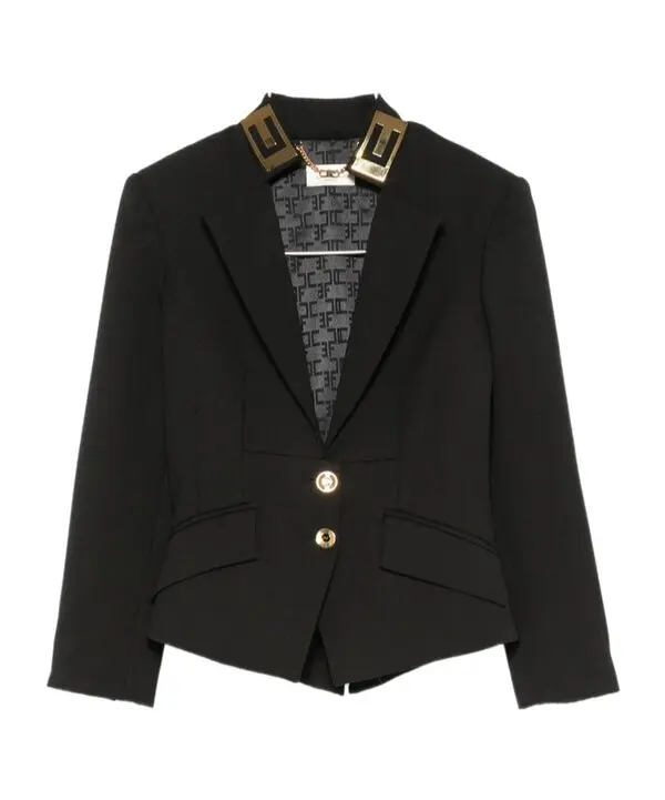 Elisabetta Franchi Long-sleeve Blazer - Black