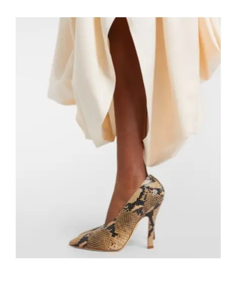 Magda Butrym 115 Snake-effect Leather Pumps