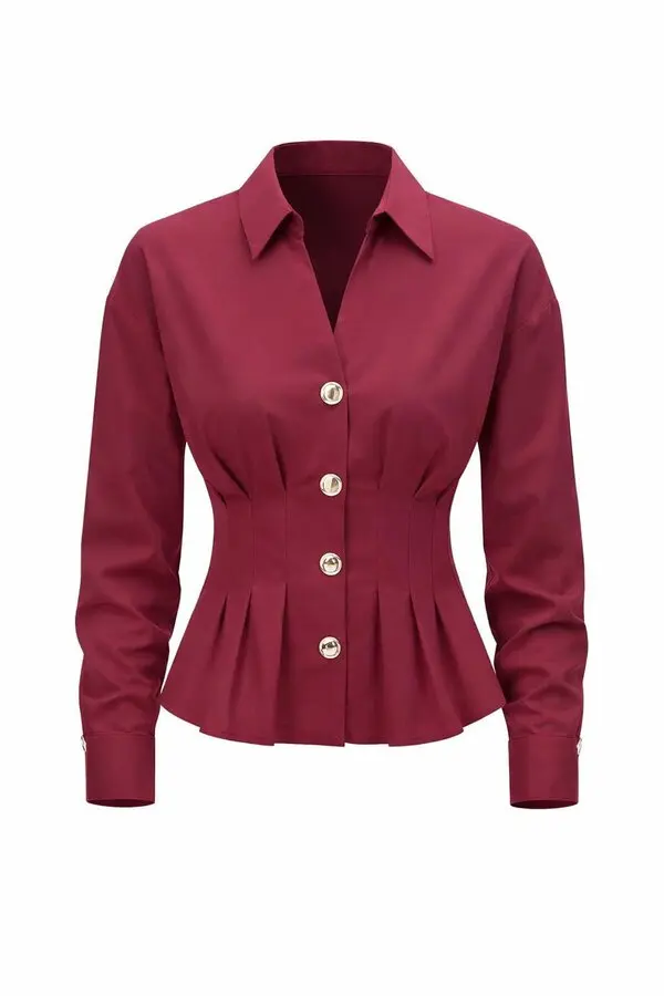 EXQUISE Erika Cotton Poplin Shirt