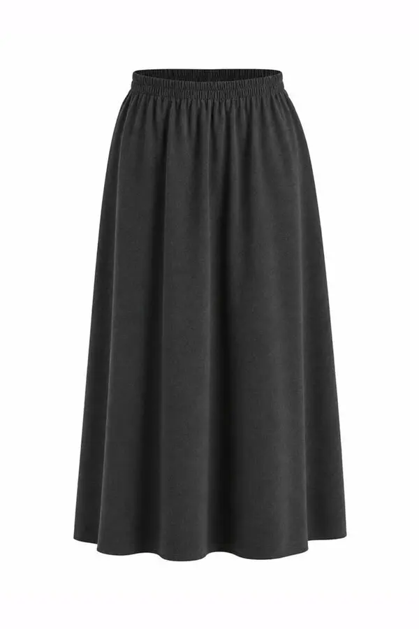 EXQUISE Lauryn Midi Skirt Grey