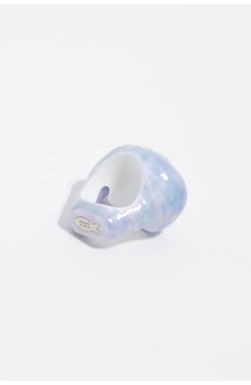 Bimba Y Lola Enameled Resin Seashell Ring