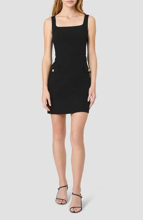 French Connection Azra Flap Pocket Sheath Minidress - Black